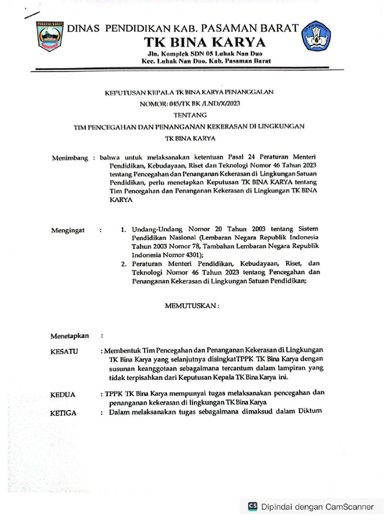 SK TPPK TK BINA KARYA - Compressed | PDF