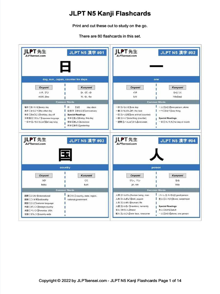 Flashcard Kanji 80saja AbangkuhhWkaokwoa | PDF | Home & Garden