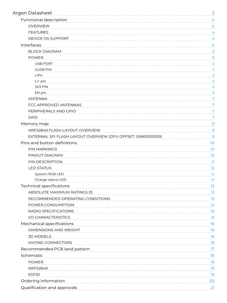 Argon Datasheet | PDF | Usb | Electrical Connector