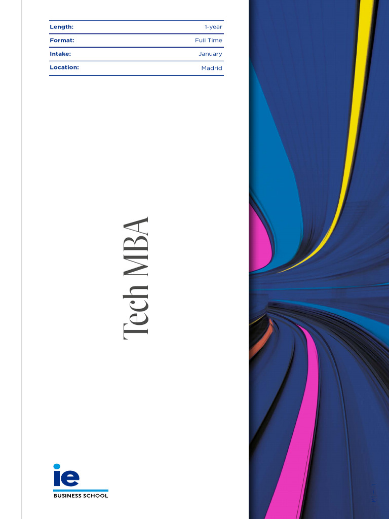 IE Tech MBA | PDF | Strategic Management | Analytics