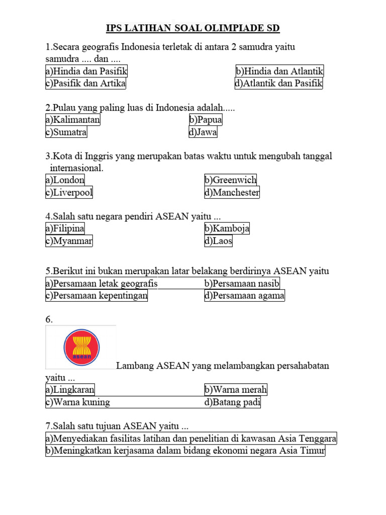 Ips Latihan Soal Olimpiade SD | PDF