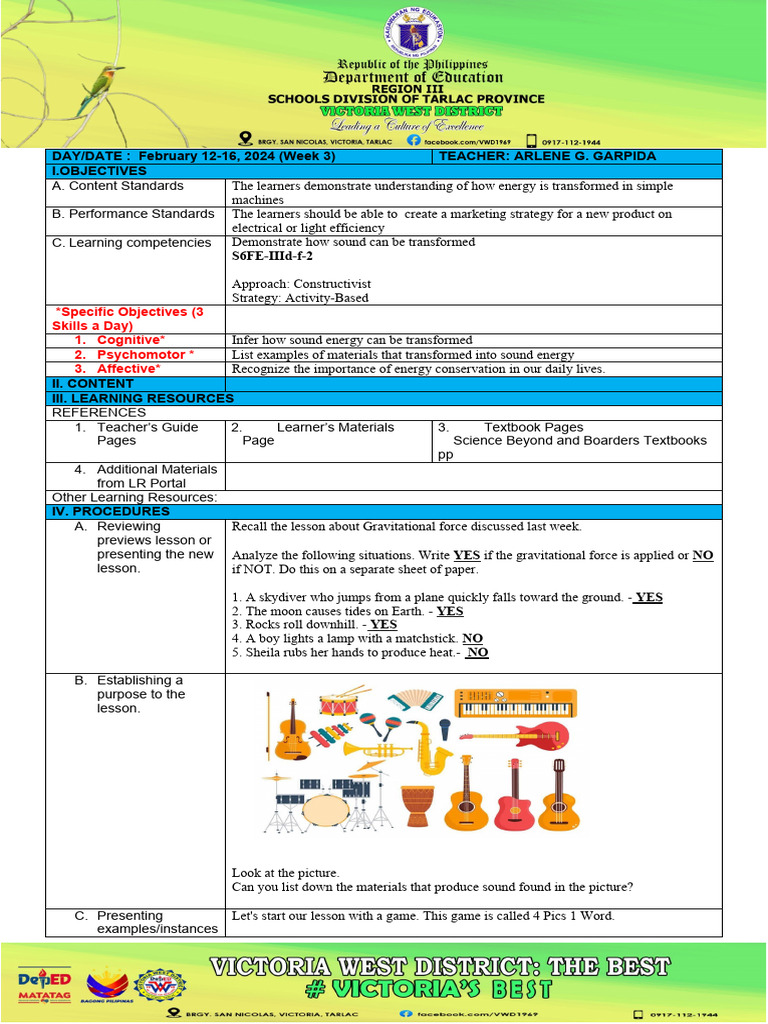 Transforming Sound Energy in Science | PDF | String Instruments | Learning