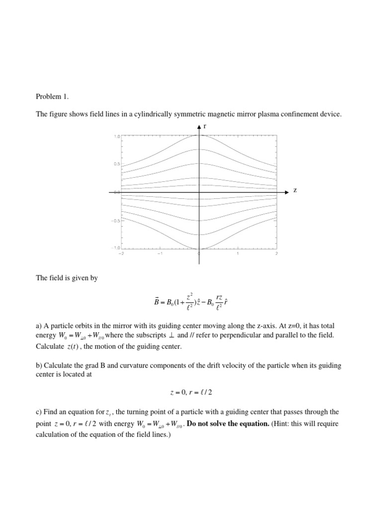 Accelerator Physics Assignment 1 | PDF | Magnetic Field | Equations