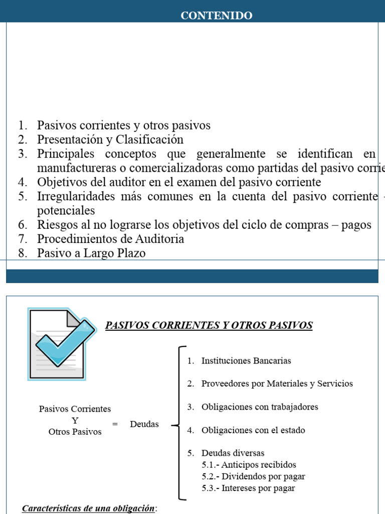 Auditoria Iiii Pasivo | PDF | Finanzas y dinero