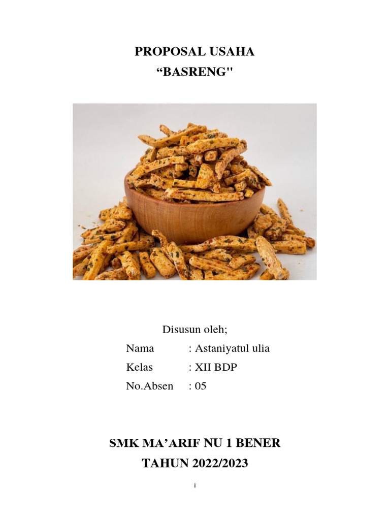 Proposal Usaha Astaniyatul Ulia Pdf