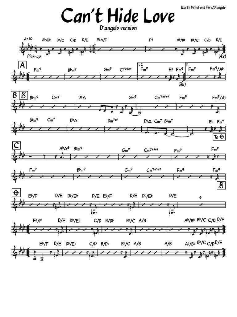 Can't Hide Love (Normal) | PDF