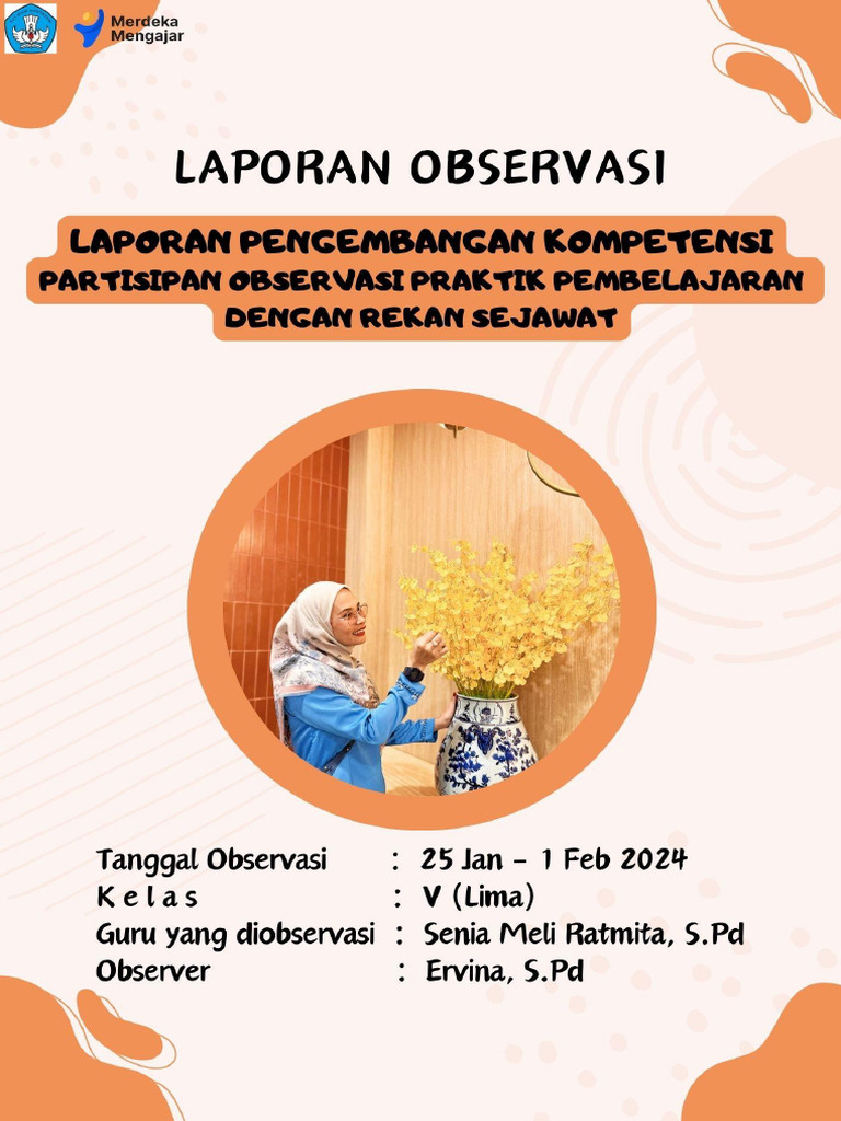 Contoh Laporan RHK Utama Sebagai Partisipan Observasi Praktik ...