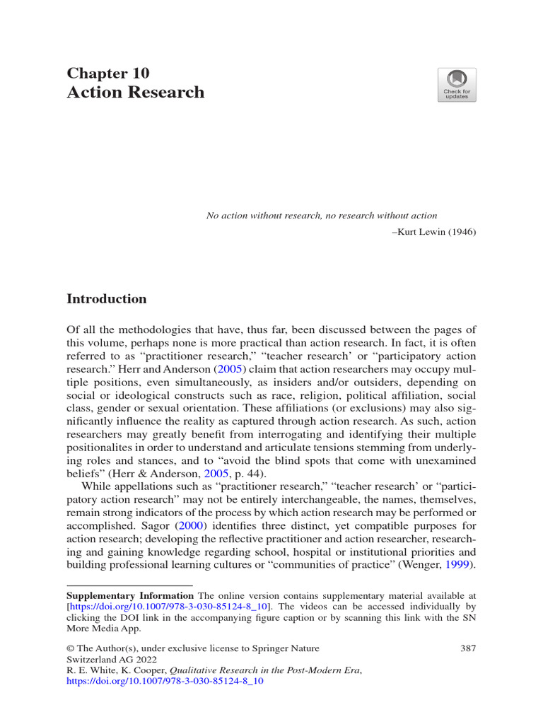 Action Research | PDF | Jürgen Habermas | Participatory Action Research