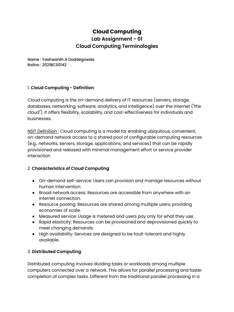 Cloud Computing Lab 01 1 Pdf Cloud Computing Virtualization