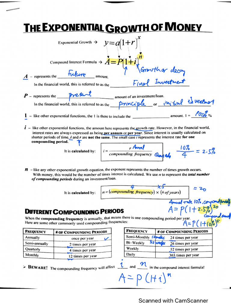 90 - The Exponential Growth of Money-Selena | PDF
