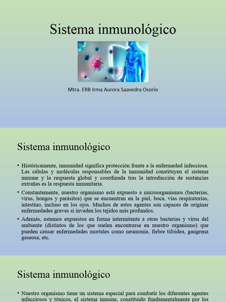 Sistema Inmunologico | PDF | Sistema inmune | Linfocitos