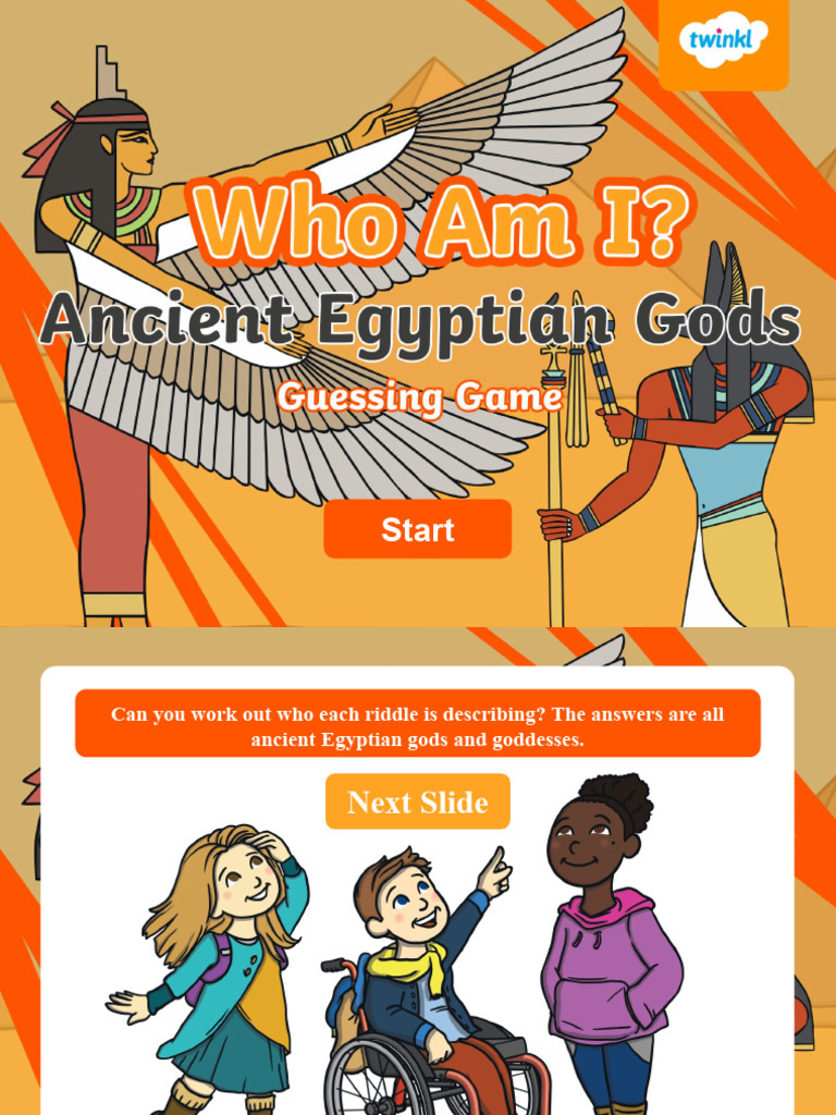 Egyptian Gods Riddle Quiz | PDF | Horus | Isis