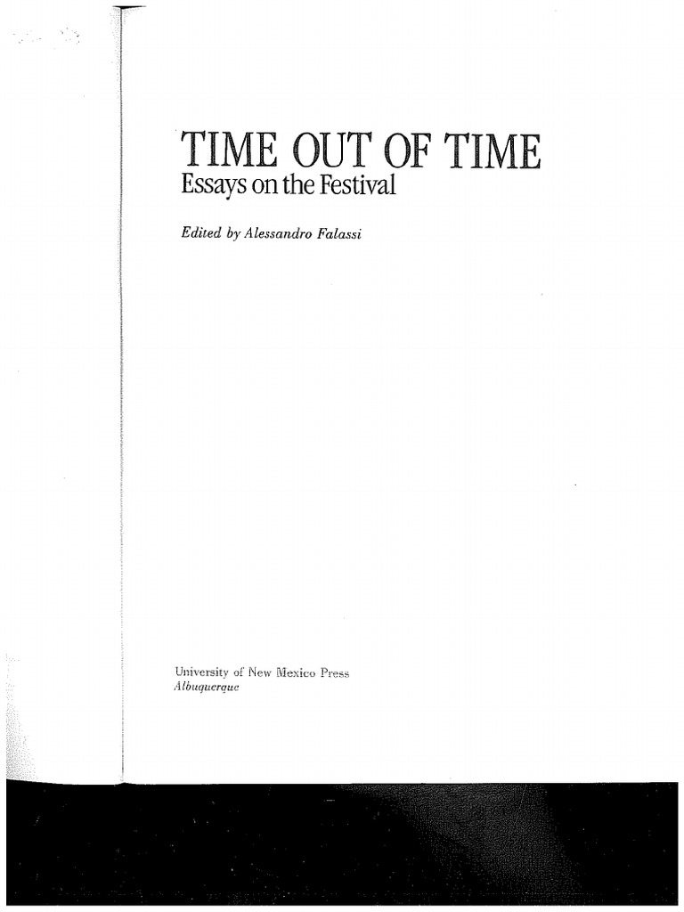 Falassi A. Festival - Definition and Morphology | PDF