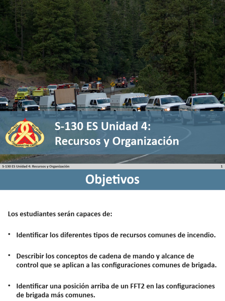 S-130 ES Unidad 4: Recursos y Organización 1 | PDF