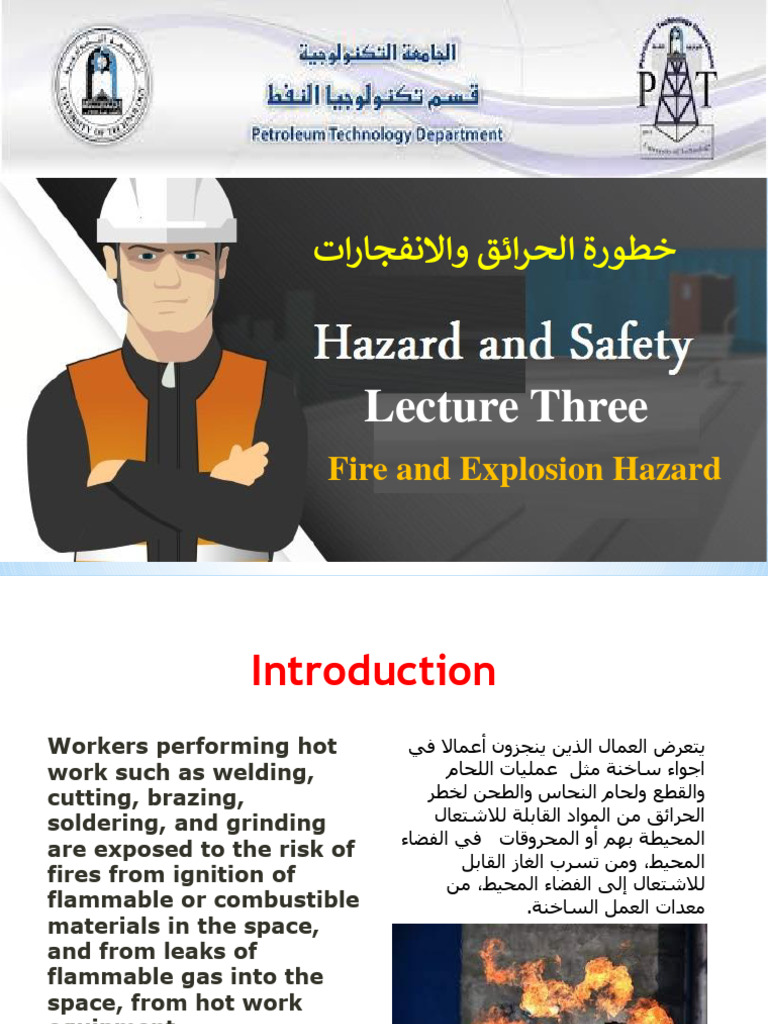 Lecture 3-Fire and Explosion Hazard 2Arabic | PDF Lecture 3-Fire and Explosion Hazard 2Arabic | PDF