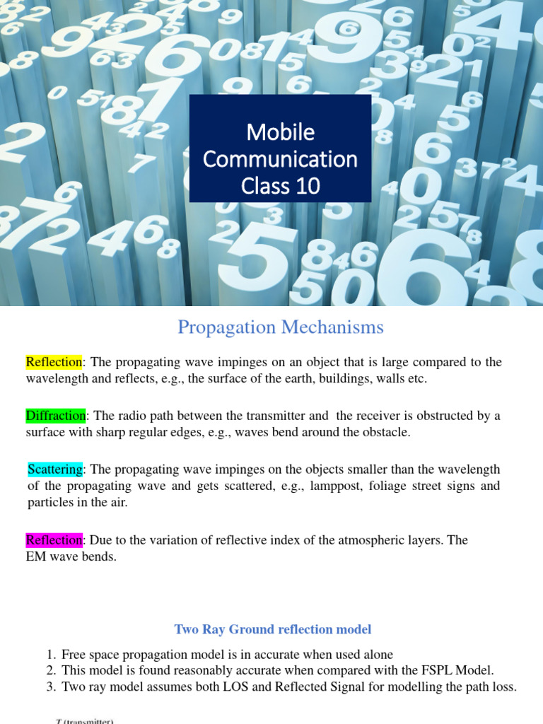 Mobile Communication Class 10 | PDF | Waves | Antenna (Radio)