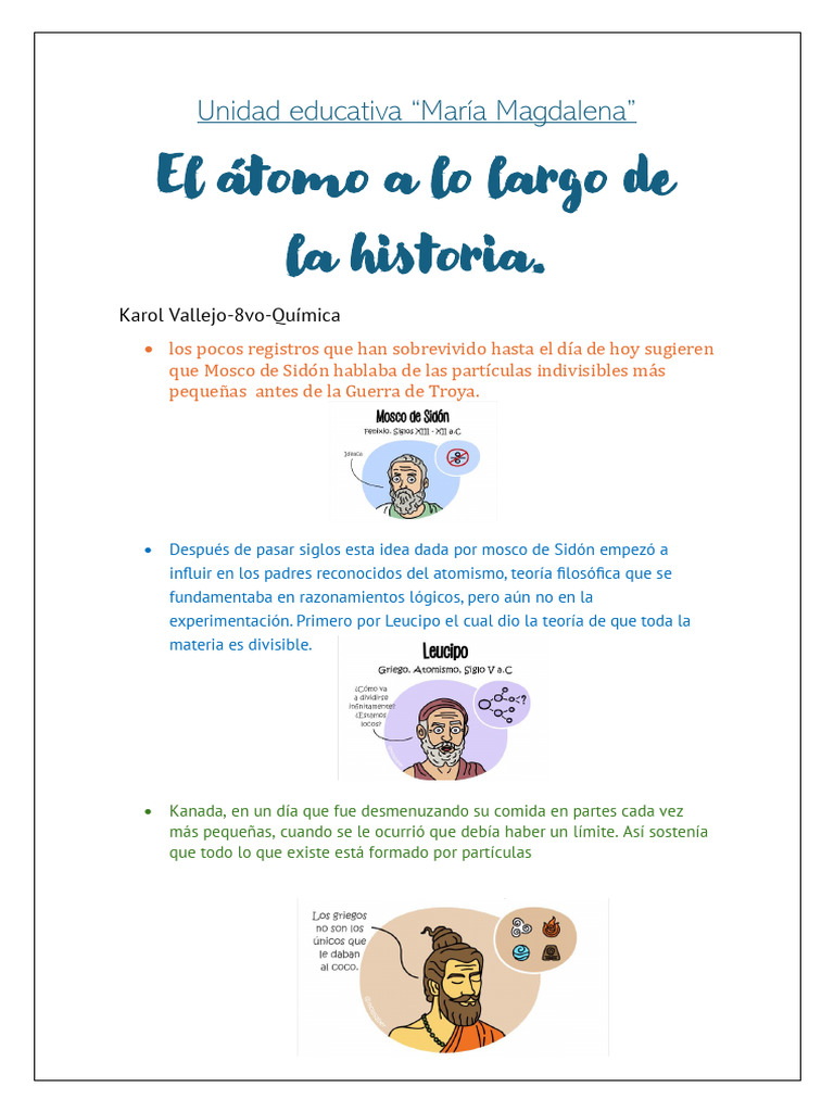 Quimica-historia del atomo | PDF