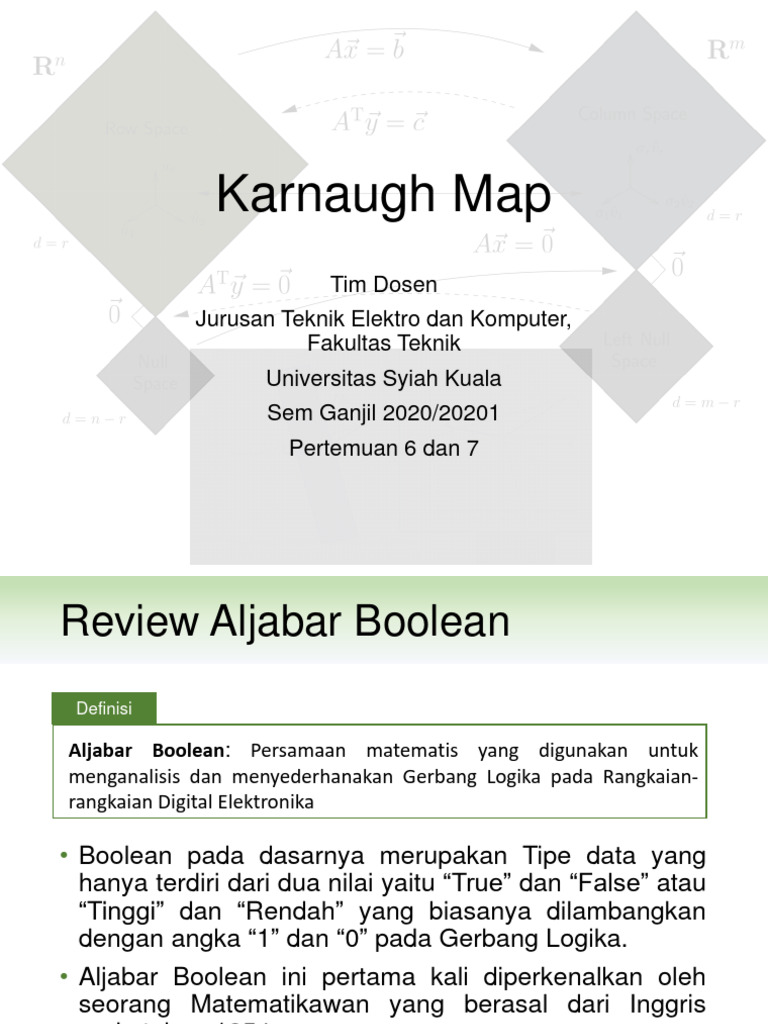 Kuliah 6 Dan 7 K-Map | PDF | Komputer