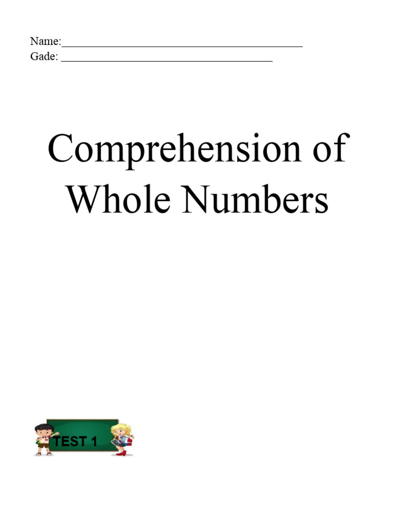 Rounding Whole Numbers and Comprehension | PDF | Teaching Methods ...