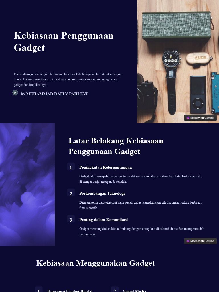 Kebiasaan Penggunaan Gadget | PDF