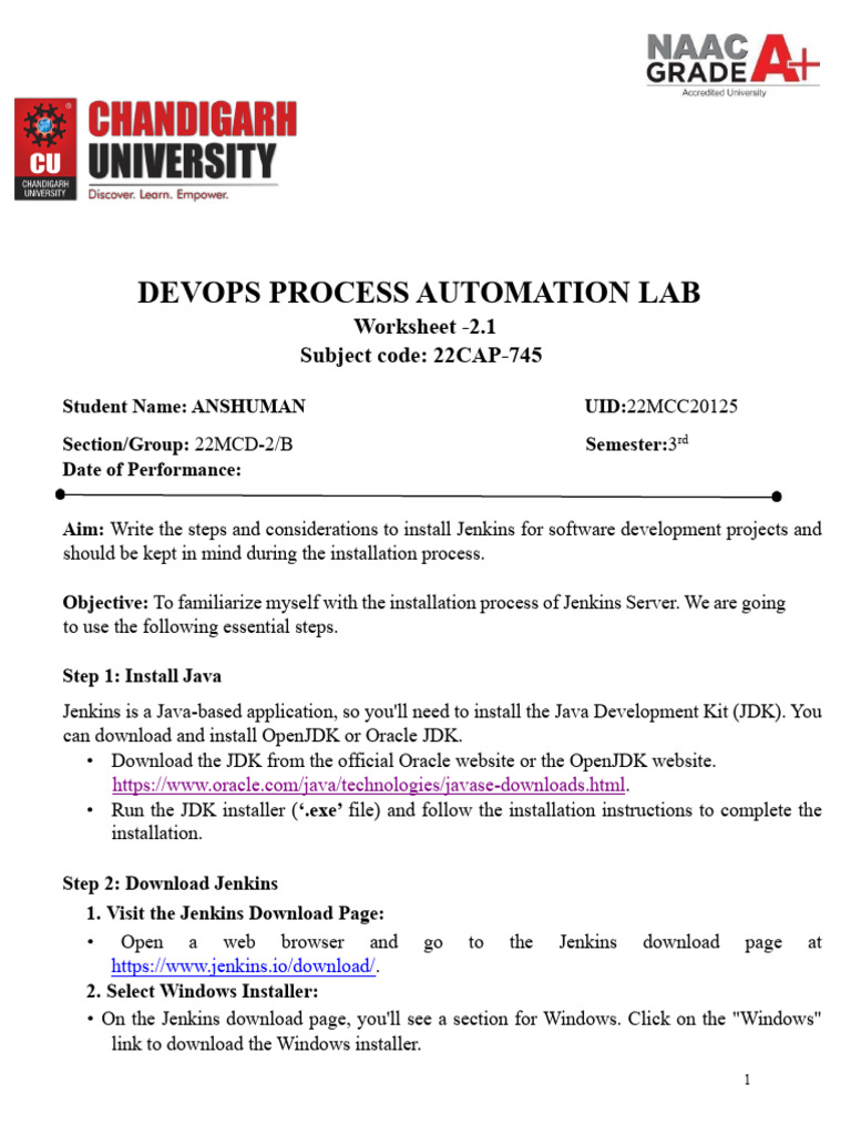 DPA Exp2.1 | Download Free PDF | Installation (Computer Programs) | Java (Programming Language)