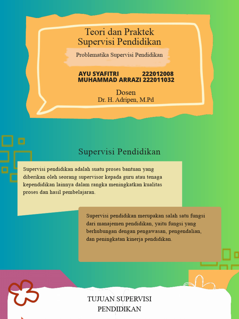 Problematika Supervisi Pendidikan | PDF