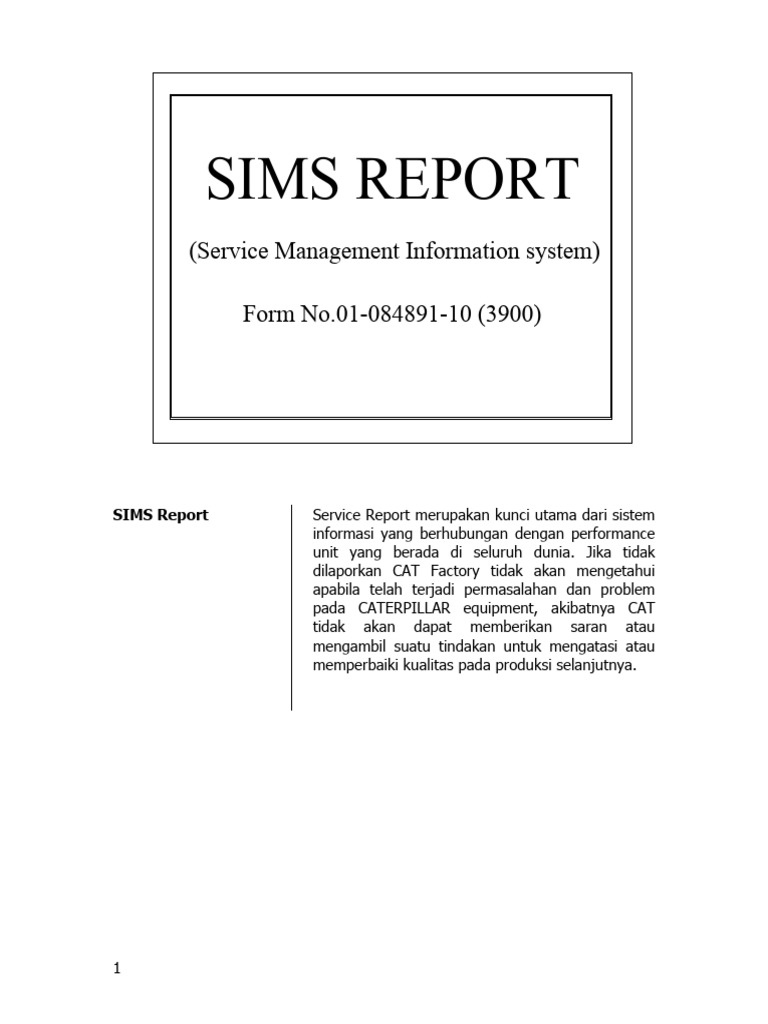 SIMS GUIDE Indonesia | PDF