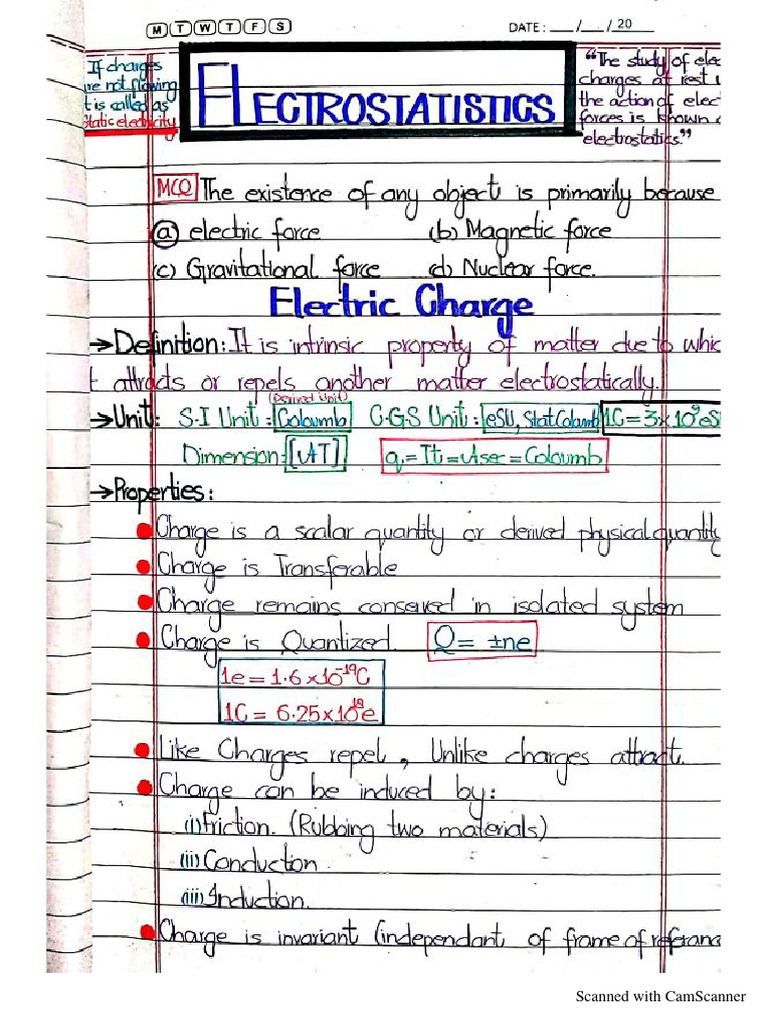 2nd Year Physics Notes Complete | PDF