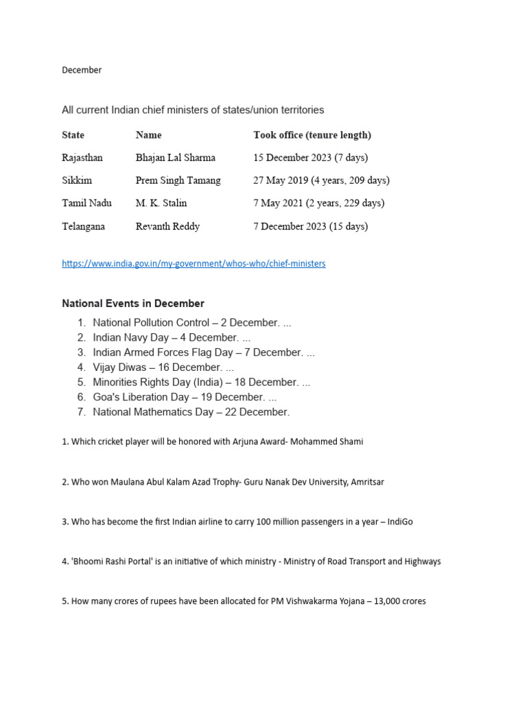 Current Affairs | PDF