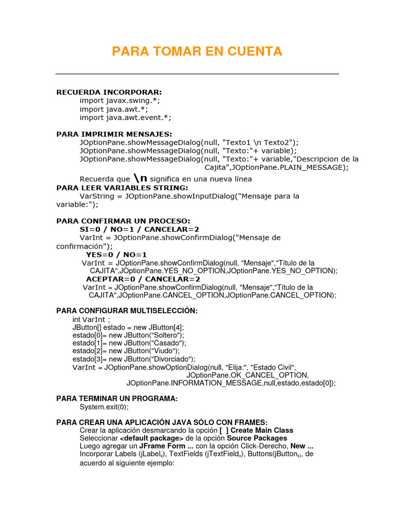 Manual de Swing Java | PDF | Programación de computadoras | Ingeniería ... Manual de Swing Java | PDF | Programación de computadoras | Ingeniería ...