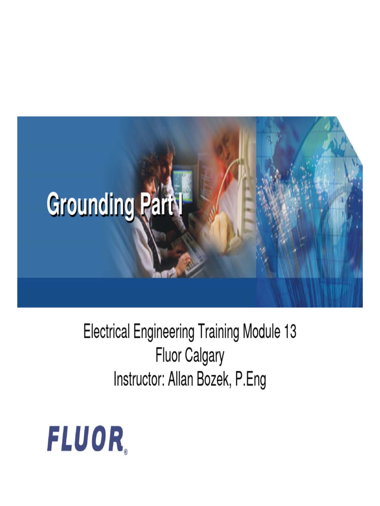 Module13 Grounding Part I | PDF | Electrical Wiring | Insulator ...