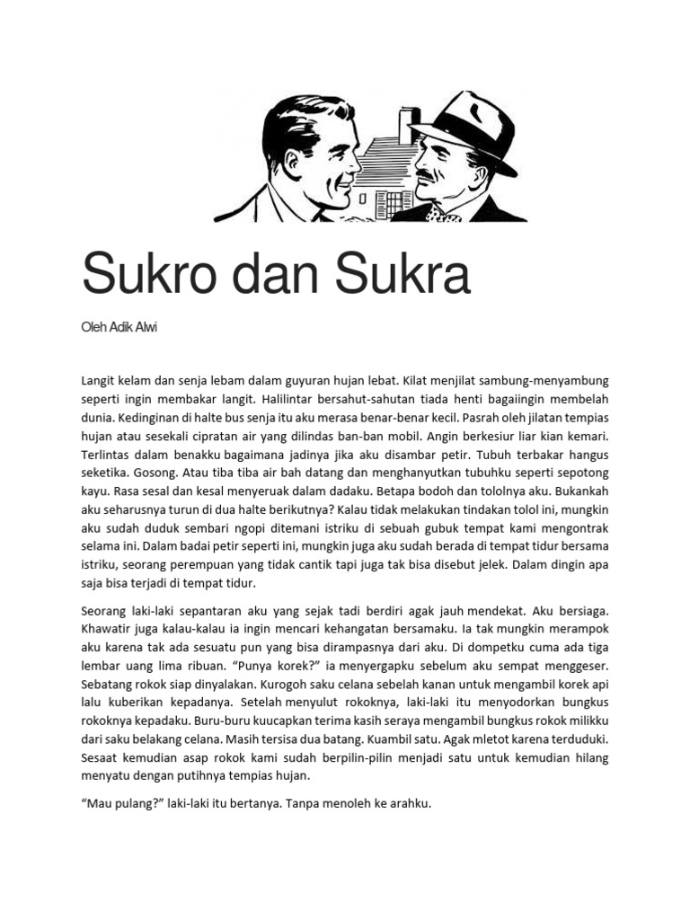 Cerpen Sukro Dan Sukra | PDF