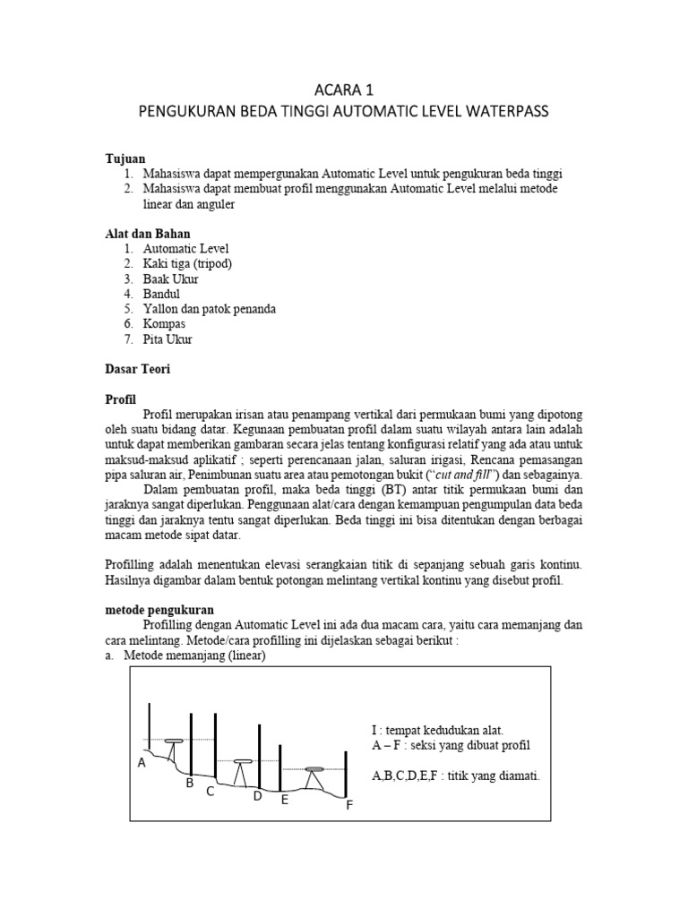 Pengukuran Beda Tinggi | PDF