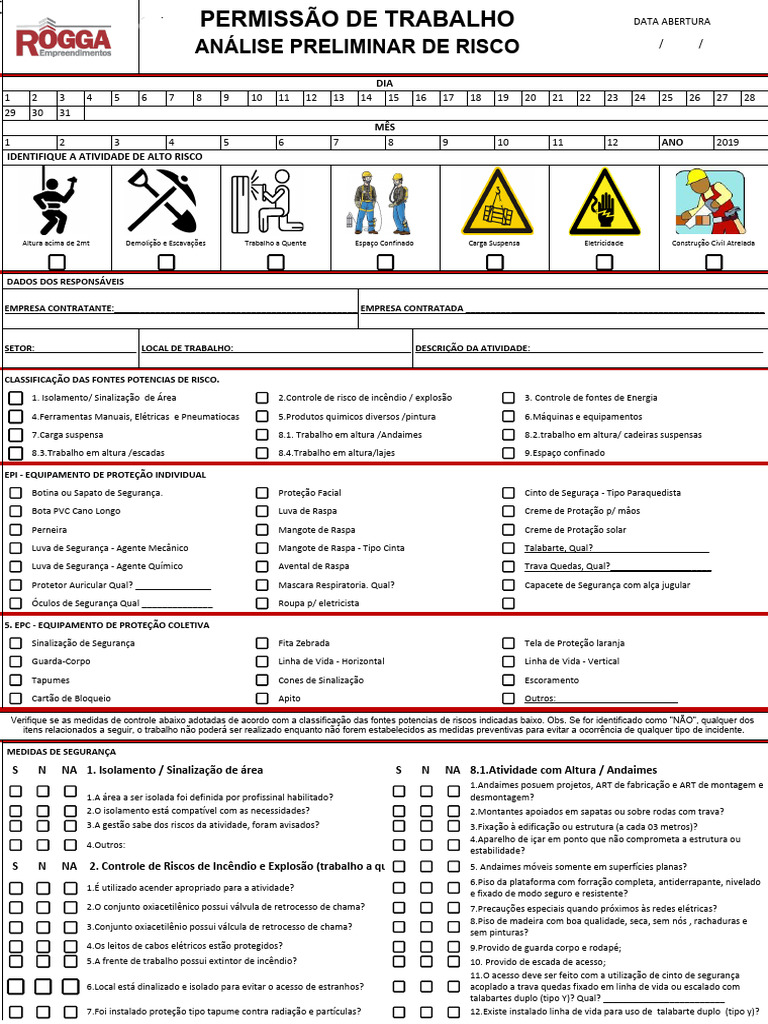 PT - Permissão de Trabalho | PDF