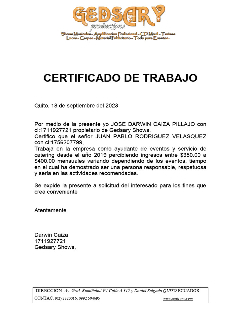 Certificados Juan Eli | PDF