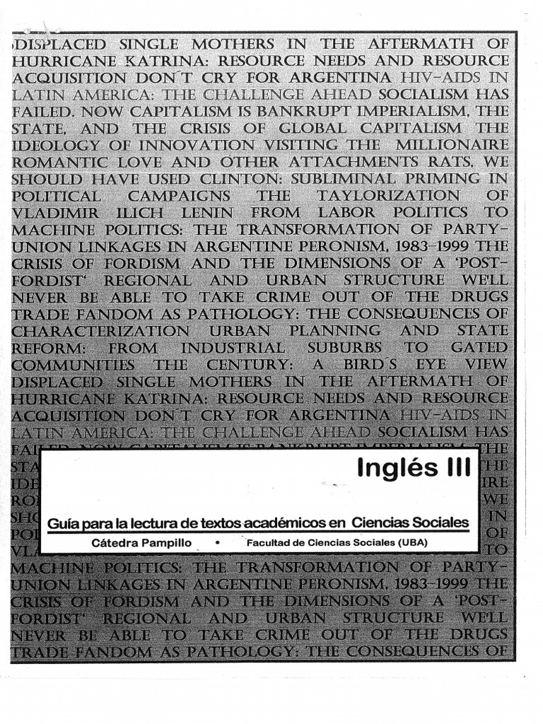 03 - Pampillo - Ingles III | PDF