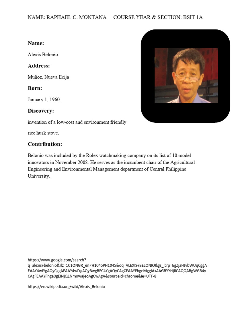 Alexis Belonio: Rice Husk Stove Inventor | PDF