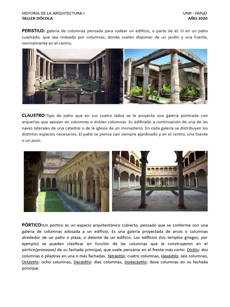 4. FICHA - Espacios Arquitectónicos | PDF | Iglesia (edificio) | Estilos arquitectonicos