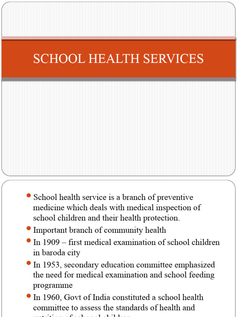 School Health Services | PDF | Physical Examination | Preventive Healthcare
