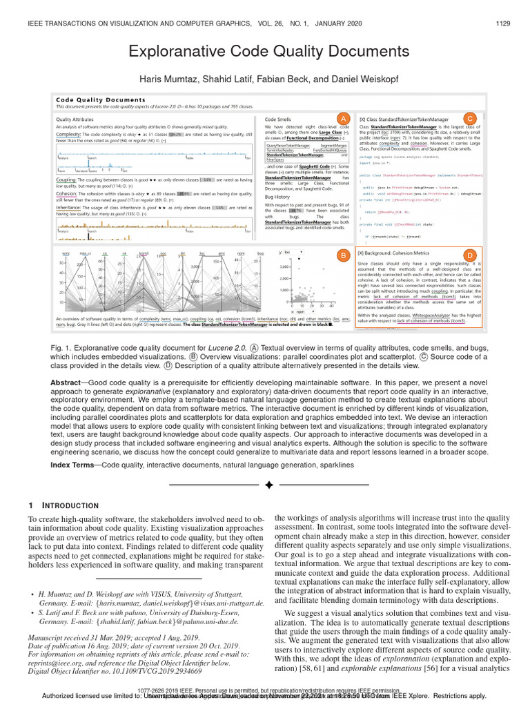 Exploranative Code Quality Documents | PDF