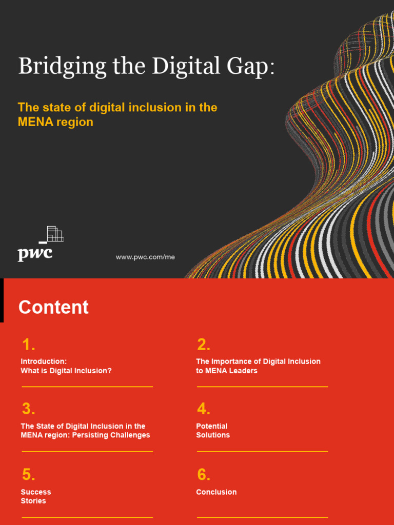 Bridging Digital Gap State Digital Inclusion Mena Region. | PDF | Gulf ...
