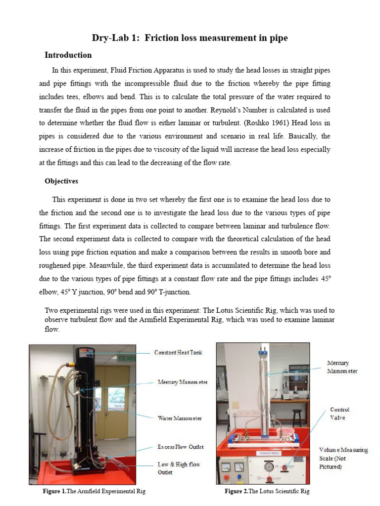 Density Measurement in Pipe Friction | PDF | Fluid Dynamics | Turbulence