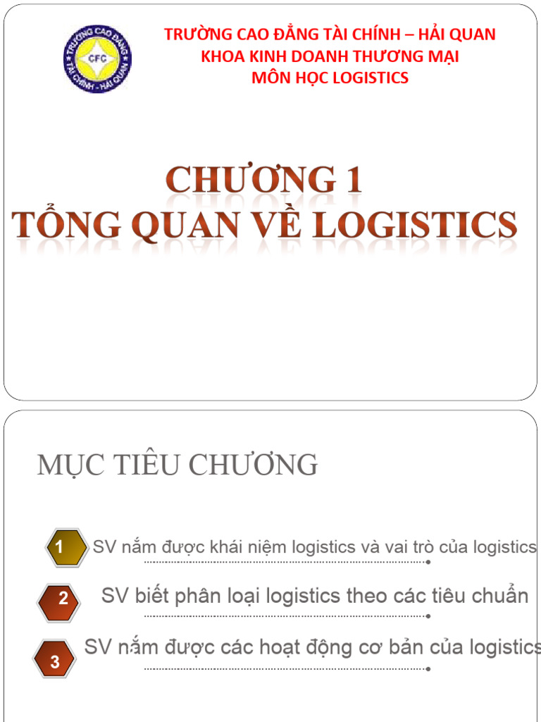 Chuong 1 Tong Quan Ve Logistics | PDF