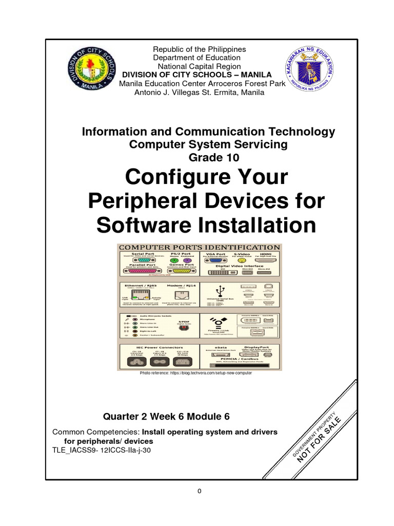Tle-Te 10 q2 Mod6 Ict Css | PDF | Usb | Device Driver