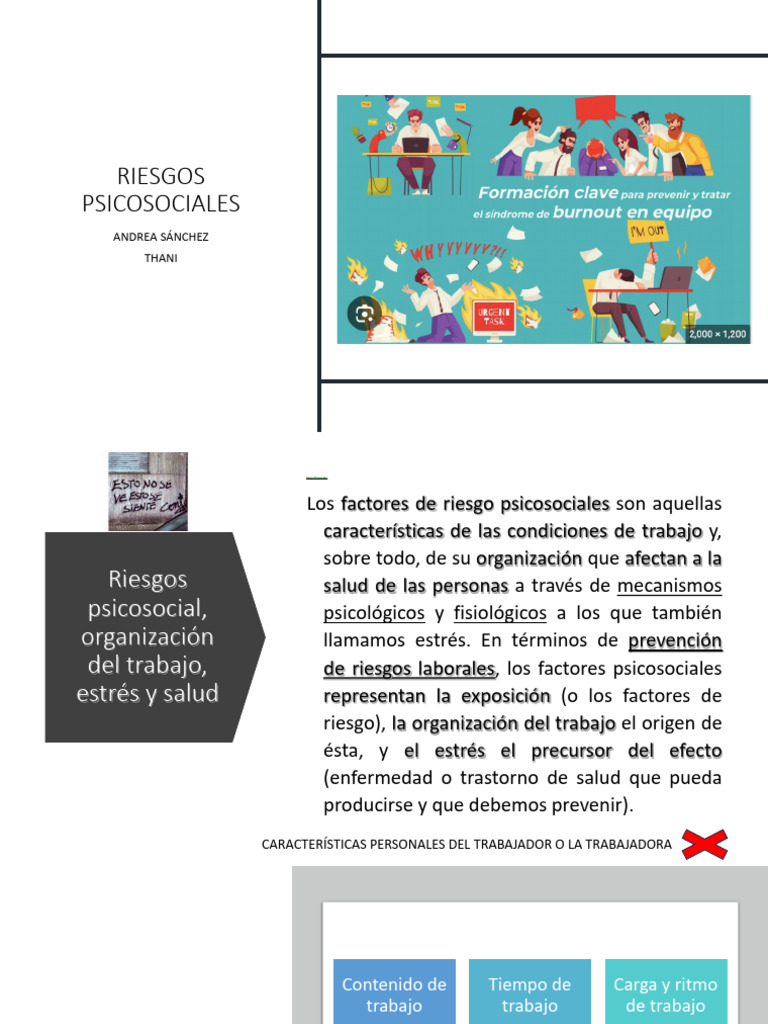 Módulo II - Clase 3 - Riesgo Psicosocial F | PDF | Estrés (biología) | Burnout ocupacional