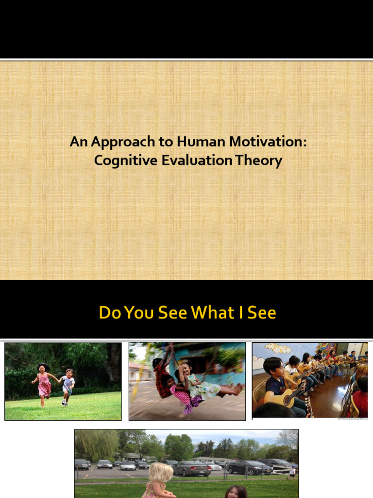 Lecture 1 - Cognitive Evaluation Theory | PDF