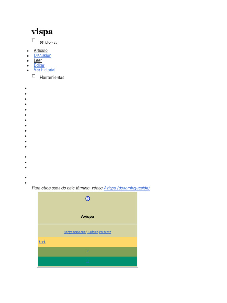 Avispa | PDF | Avispa | Hexapoda