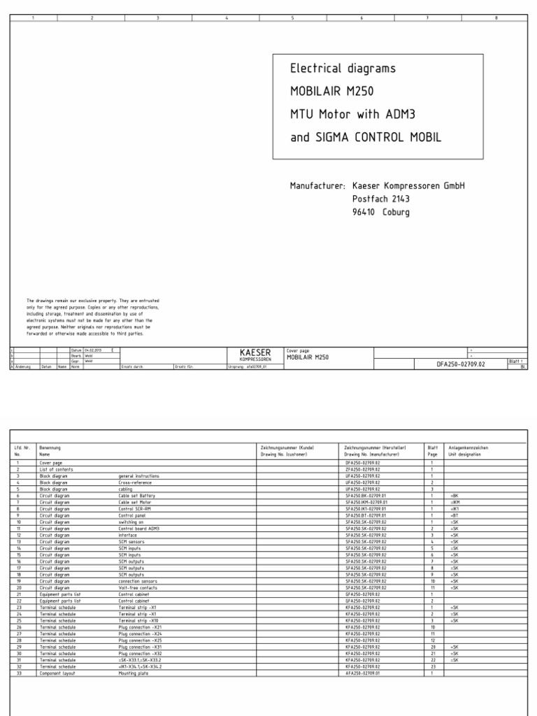 Electrical Diagram M250 | PDF