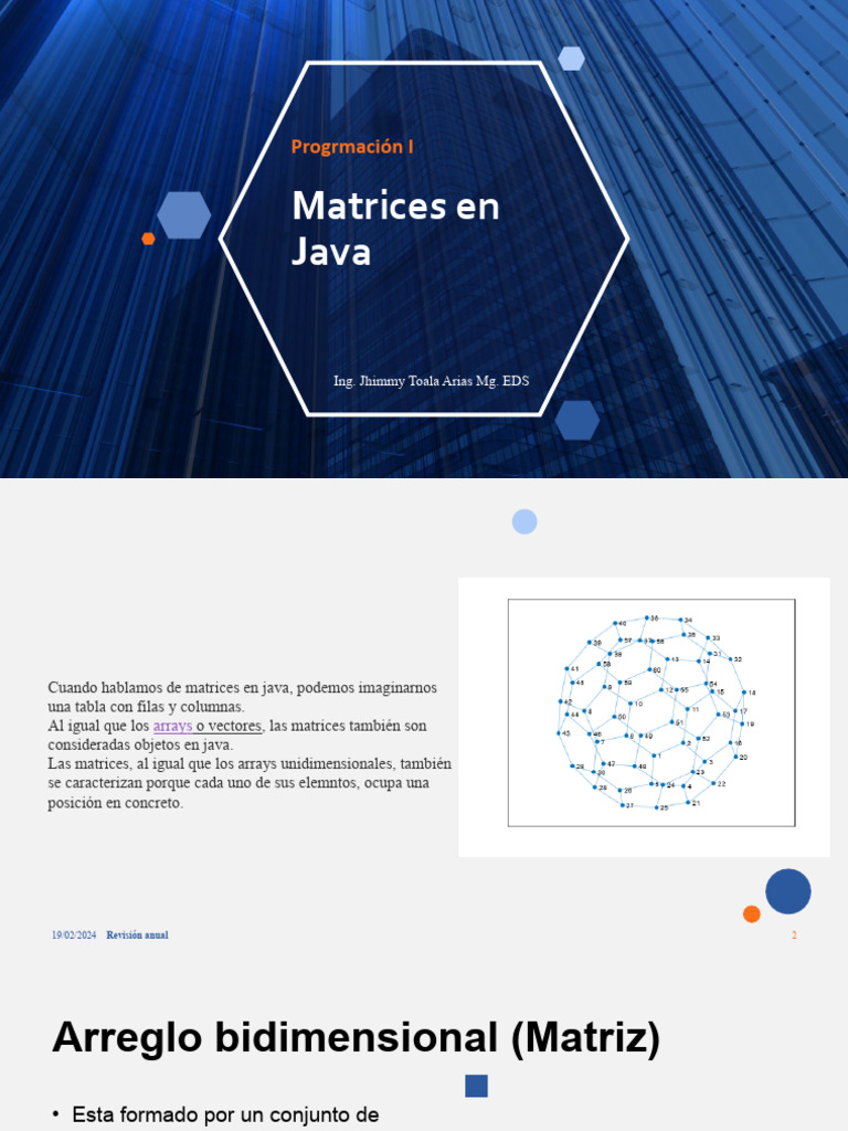 Matrices en Java | PDF | Matriz (Matemáticas) | Matemáticas Aplicadas
