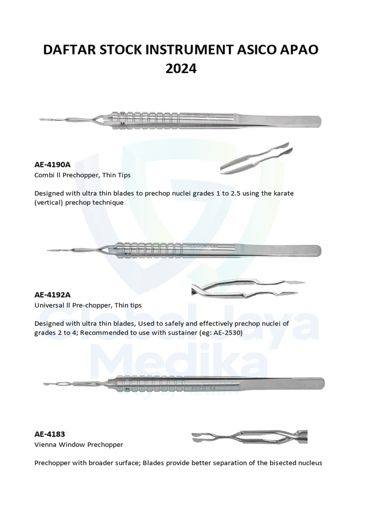 Daftar Instrumen Asico Apao 2024 | PDF | Technology & Engineering
